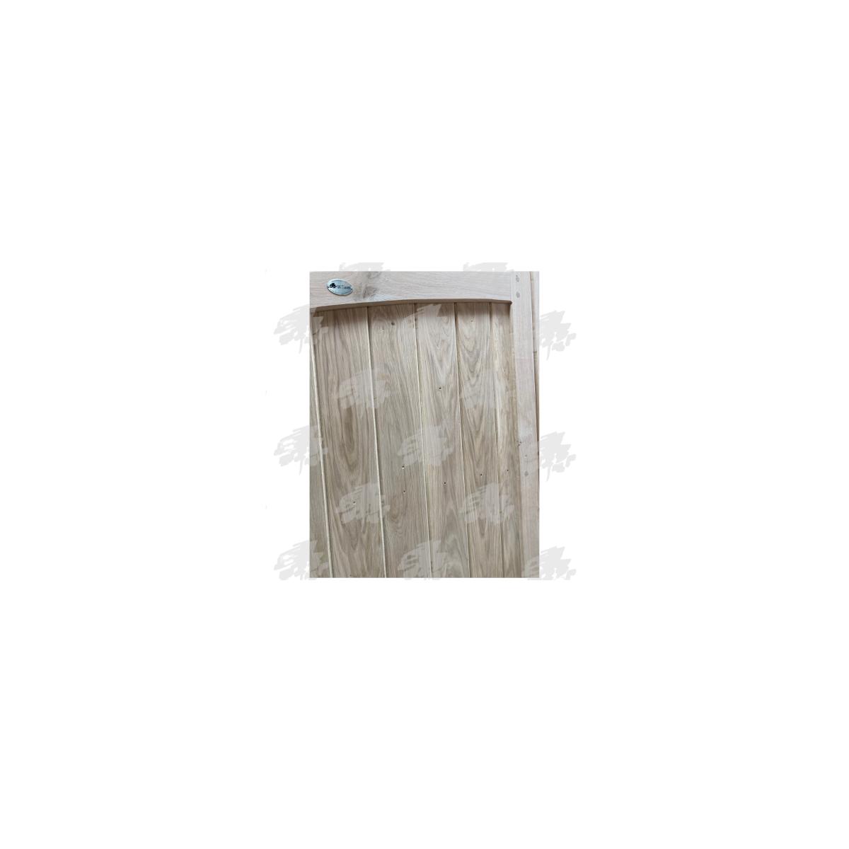 Pair of Solid European Oak Curved Top Closeboard Driveway Gates | Buy ...