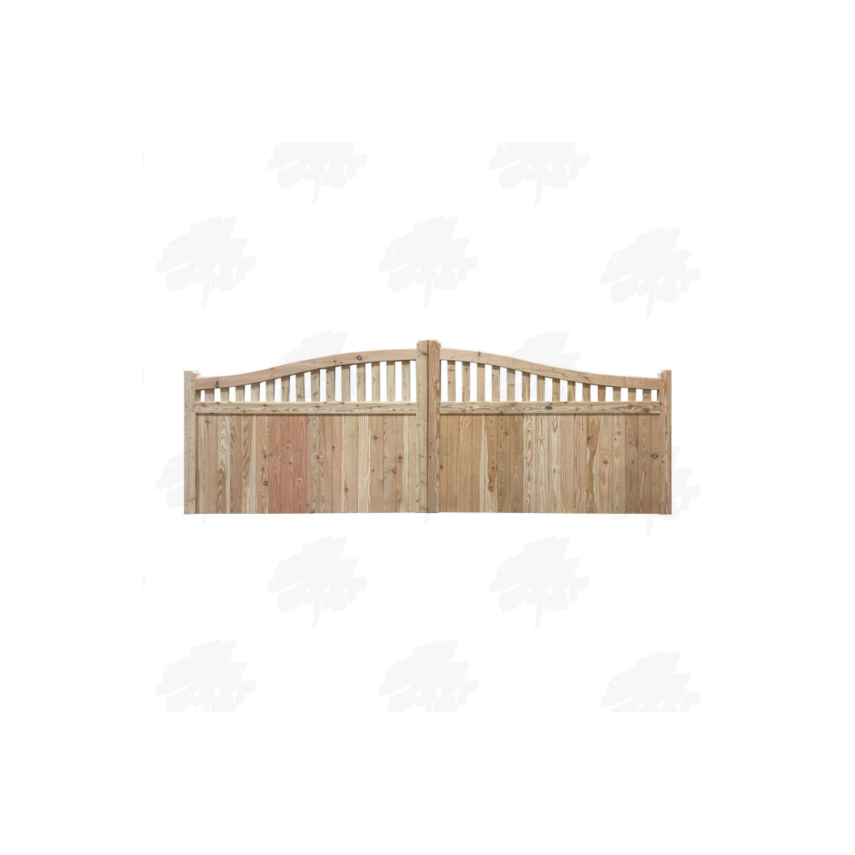 Pair of Solid Larch/Douglas Fir Cottage Style Closeboard Driveway Gates ...